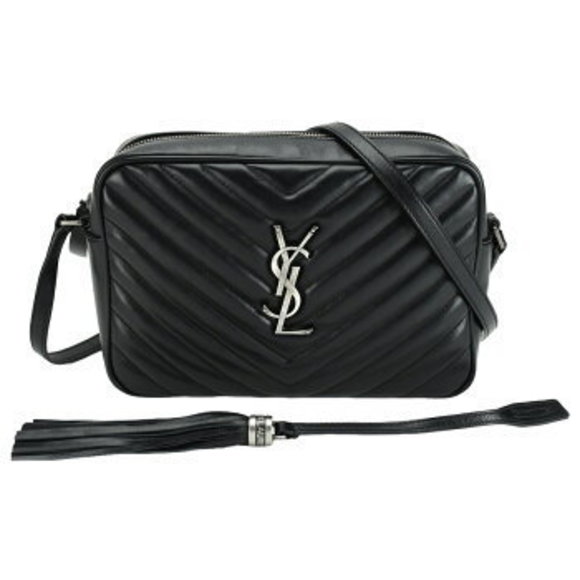 Saint Laurent | Bags | Saint Laurent Lou Camera Bag Black V Stitch Ysl ...